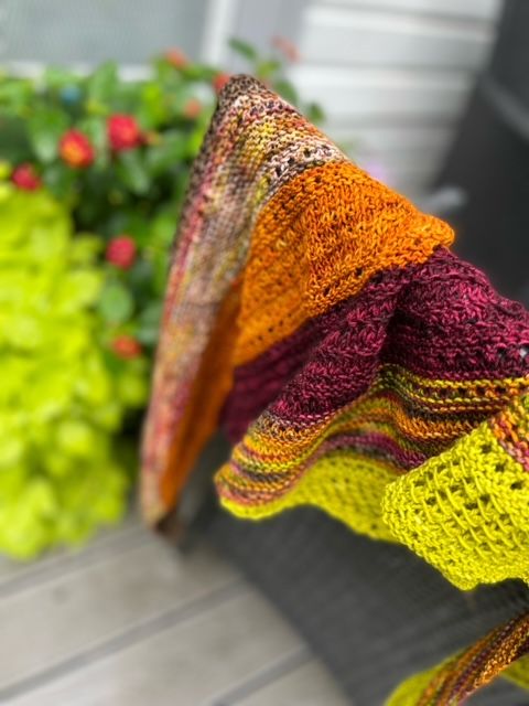 Happy Camper Fall Shawl Pattern – Dancing Leaf Farm