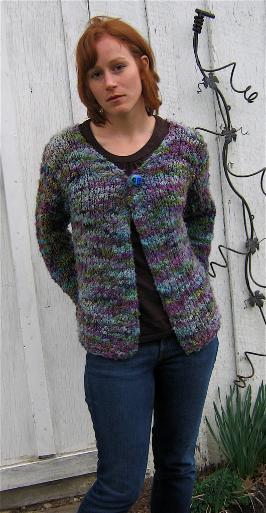 Slubby Nubby Cardigan Pattern – Dancing Leaf Farm